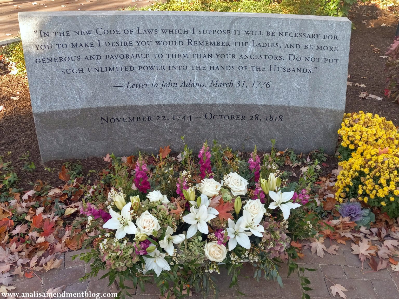Celebrating First Lady Abigail Adams - Anali's Next Amendment